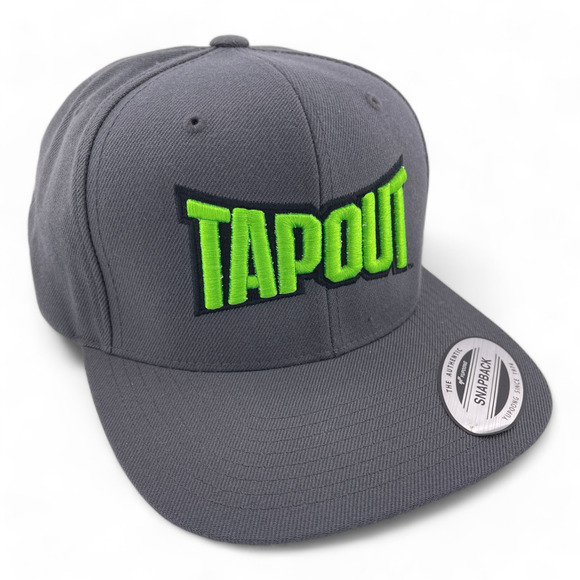 Tapout | Accessories | Tapout Lime Green Logo Mma Ufc Grey Flat Bill ...
